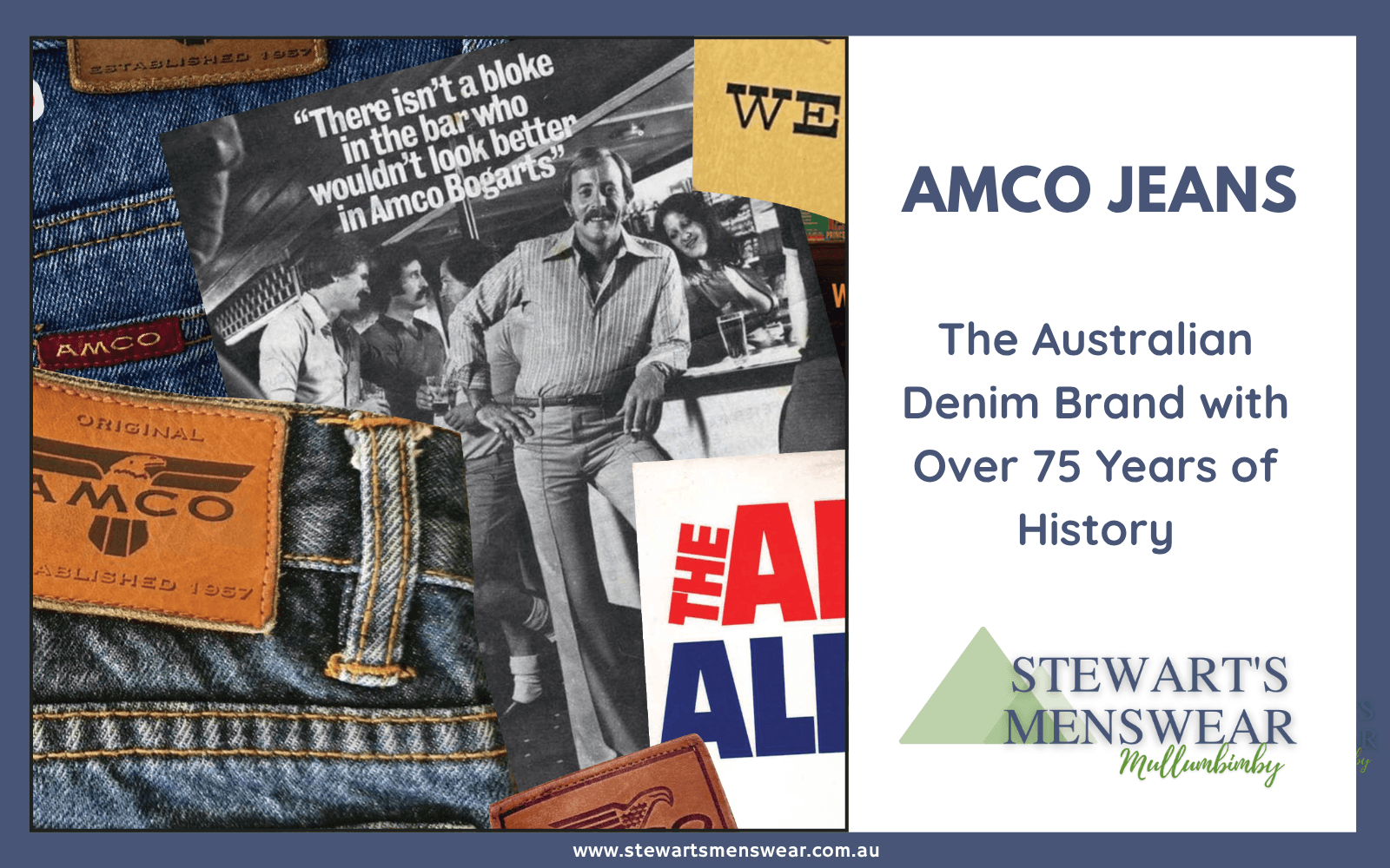 AMCO Jeans | Australia's Iconic Denim Brand | Stewart's Menswear ...
